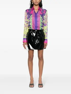 Versace Graphic-print Long-sleeve Shirt