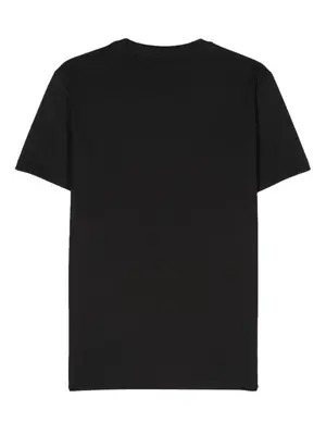 DONDUP Logo-rubberised Cotton T-shirt - Black