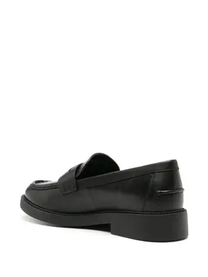 Michael Kors Logo-embossed Penny Leather Loafers