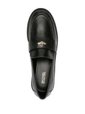 Michael Kors Logo-embossed Penny Leather Loafers