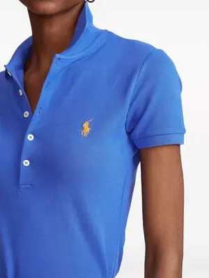 Polo Ralph Lauren Julie Logo-embroidered Polo Shirt - Blue