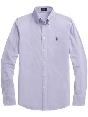 Polo Ralph Lauren Pony-embroidered Cotton Shirt - Purple