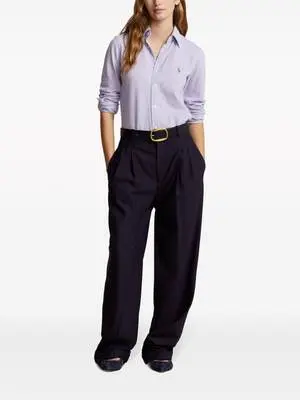 Polo Ralph Lauren Pony-embroidered Cotton Shirt - Purple
