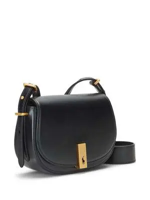 Polo Ralph Lauren Mini Polo Id Leather Crossbody Bag - Black