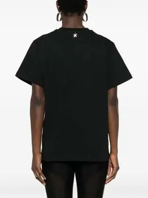 MUGLER Logo-appliqué T-shirt