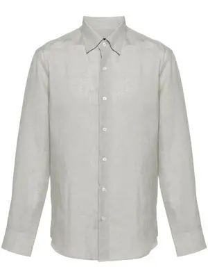Brioni Chambray Linen Shirt