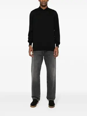 Brunello Cucinelli Long-sleeve Polo Shirt - Black