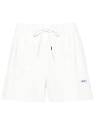 AUTRY Logo-patch Jersey Shorts