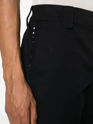 Valentino Garavani Rockstud Straight Trousers - Blue