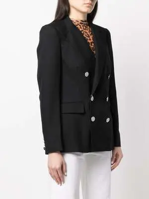 Ralph Lauren Double-breasted Cashmere Blazer - Black