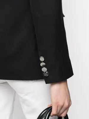 Ralph Lauren Double-breasted Cashmere Blazer - Black