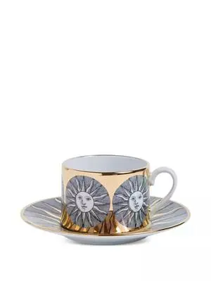 FORNASETTI Sole Tea Cup And Saucer