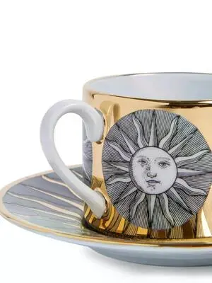 FORNASETTI Sole Tea Cup And Saucer