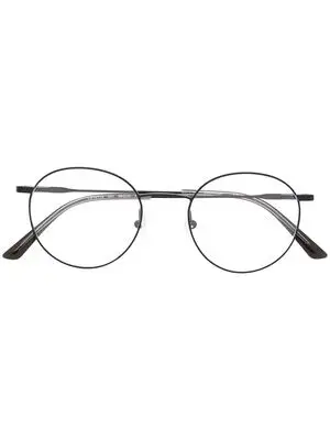 Calvin Klein Round Frame Eyeglasses - Black