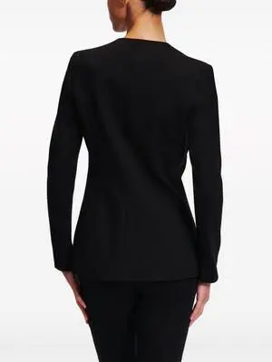 Karl Lagerfeld Collarless Single-breasted Blazer