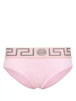 Versace Greca Border Jersey Briefs - Pink