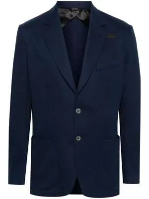 Brioni Silk-blend Knitted Blazer