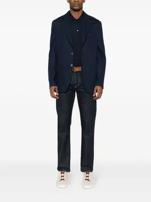 Brioni Silk-blend Knitted Blazer