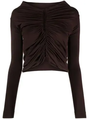 Dolce & Gabbana Gathered-detail Jersey Top