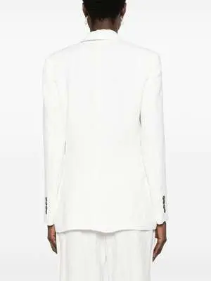 Brunello Cucinelli Peak-lapels Double-breasted Blazer - White