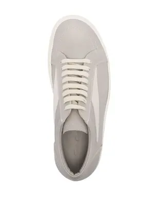 Rick Owens Lido Vintage Leather Sneakers - Grey