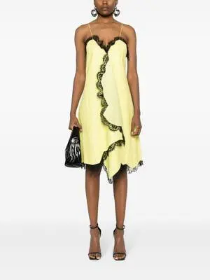 Off-White Leather Lace Dress