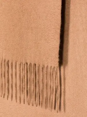 N.peal Fringed Cashmere Scarf - Brown