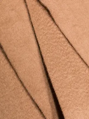 N.peal Fringed Cashmere Scarf - Brown