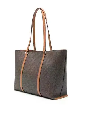 Michael Kors Logo-print Tote Bag - Brown