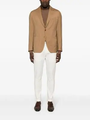 Tagliatore Brooch-detail Single-breasted Blazer - Neutrals