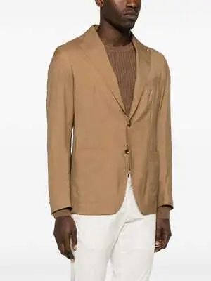 Tagliatore Brooch-detail Single-breasted Blazer - Neutrals