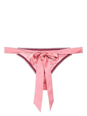 FLEUR DU MAL Untie Me Silk Thong