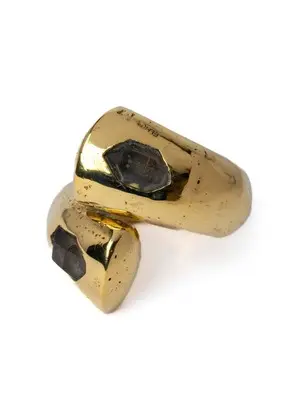 PARTS OF FOUR Big Twisted Druid Diamond Ring
