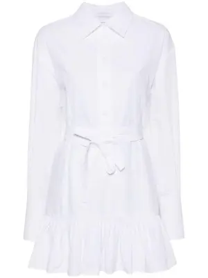 PATOU Ruffled Mini Shirtdress