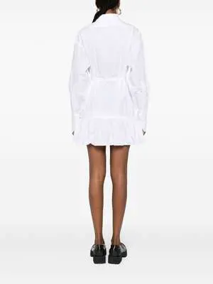 PATOU Ruffled Mini Shirtdress