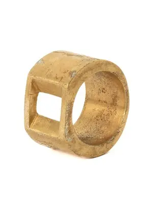 PARTS OF FOUR Crescent Plane Gateway Ring - Gold