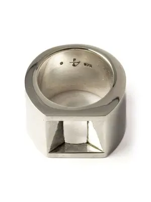 PARTS OF FOUR Crescent Plane Gateway Ring - Silver