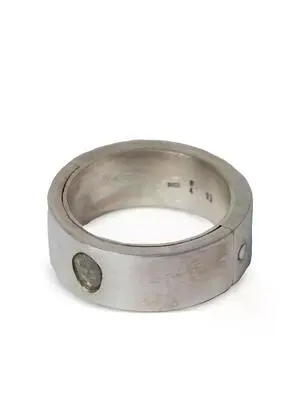 PARTS OF FOUR Sistema Diamond Slab Ring - Silver