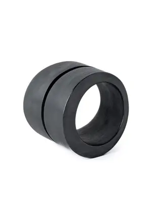 PARTS OF FOUR Crevice Brushed Ring - Black