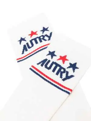 AUTRY Jacquard-logo Socks