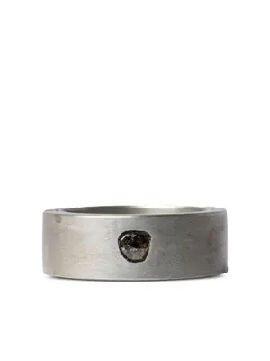PARTS OF FOUR Sistema Diamond Slab Ring - Silver