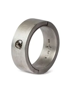 PARTS OF FOUR Sistema Diamond Slab Ring - Silver