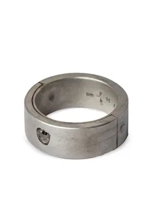 PARTS OF FOUR Sistema Diamond Slab Ring - Silver