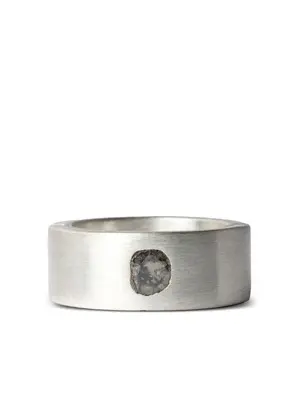 PARTS OF FOUR Sistema Diamond Slab Ring - Silver