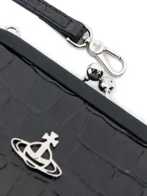 VIVIENNE WESTWOOD Clutch With Orb Plaque - Black