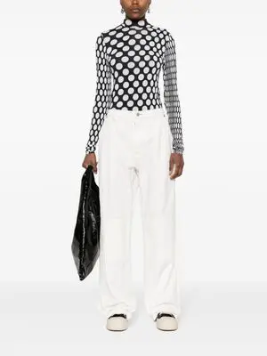 MAISON MARGIELA Embroidered Straight-leg Trousers