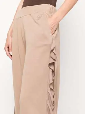 Blumarine Ruffled Wide-leg Trousers