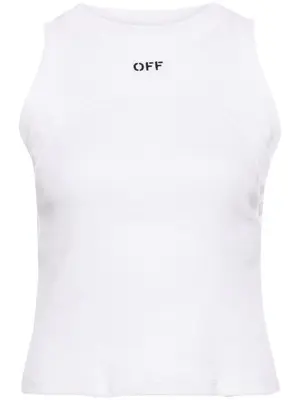 Off-white Paneled Camis Tanks For Women
