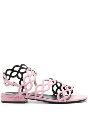 SERGIO ROSSI Cut-out Detail Sandals - Pink