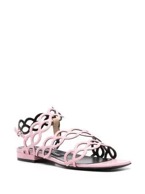 SERGIO ROSSI Cut-out Detail Sandals - Pink